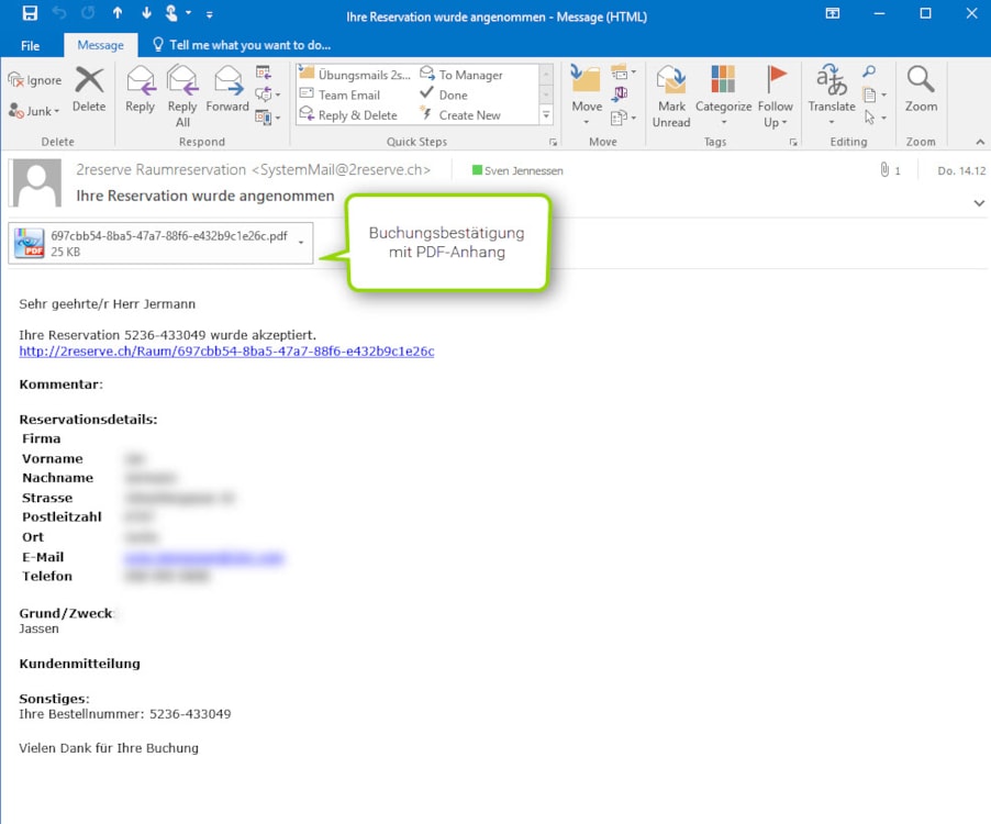 Kundenbeleg als PDF zum Ausdrucken